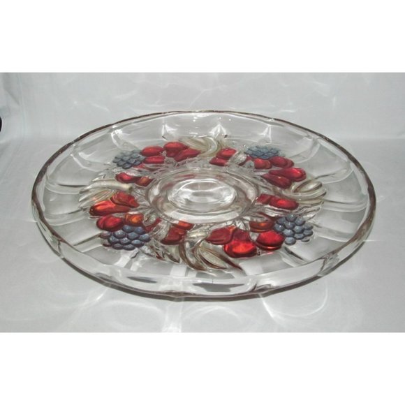 Indiana Glass | Dining | Indiana Glass Garland Fruits Dark Stained ...